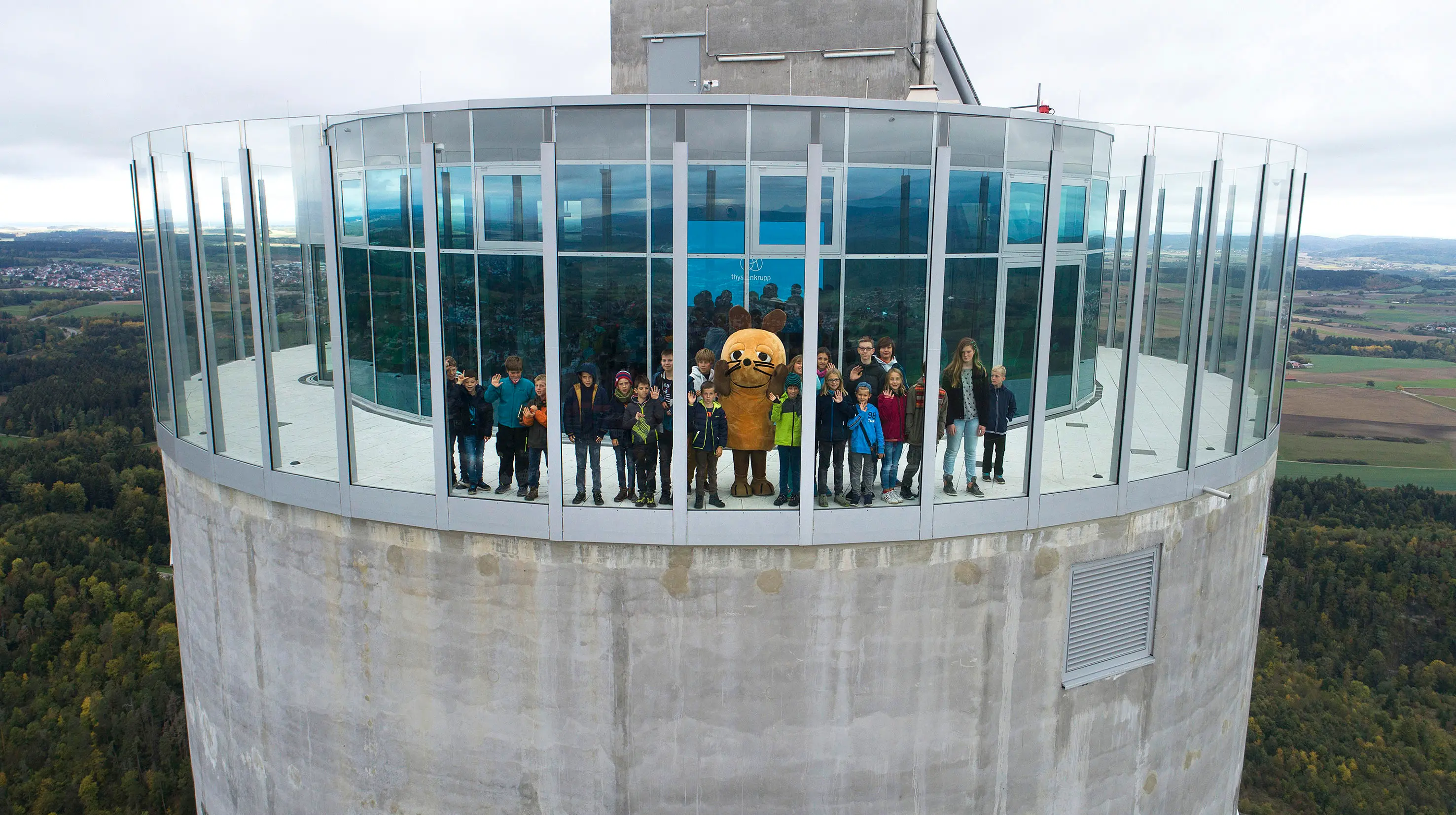 Hoher Besuch - Die berühmte Fernseh-Maus im Testturm